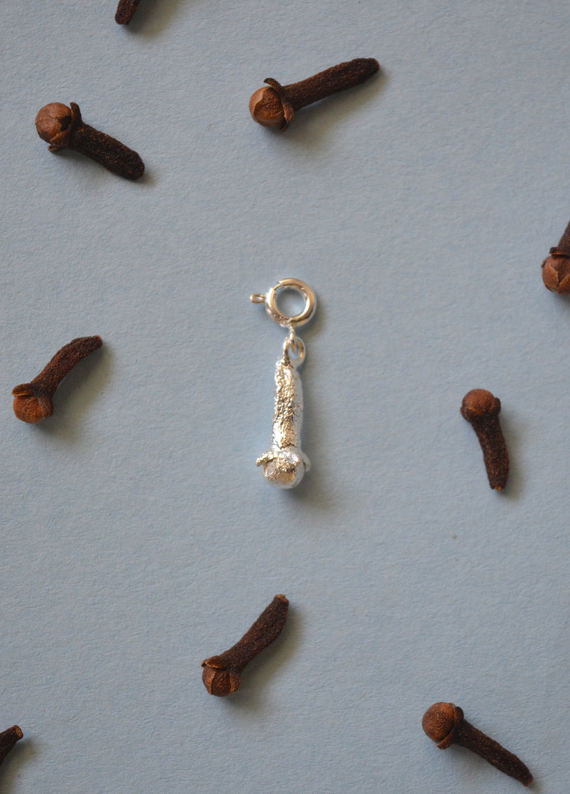 Clove Charm - Silver – Tangerine Bio Jewelry