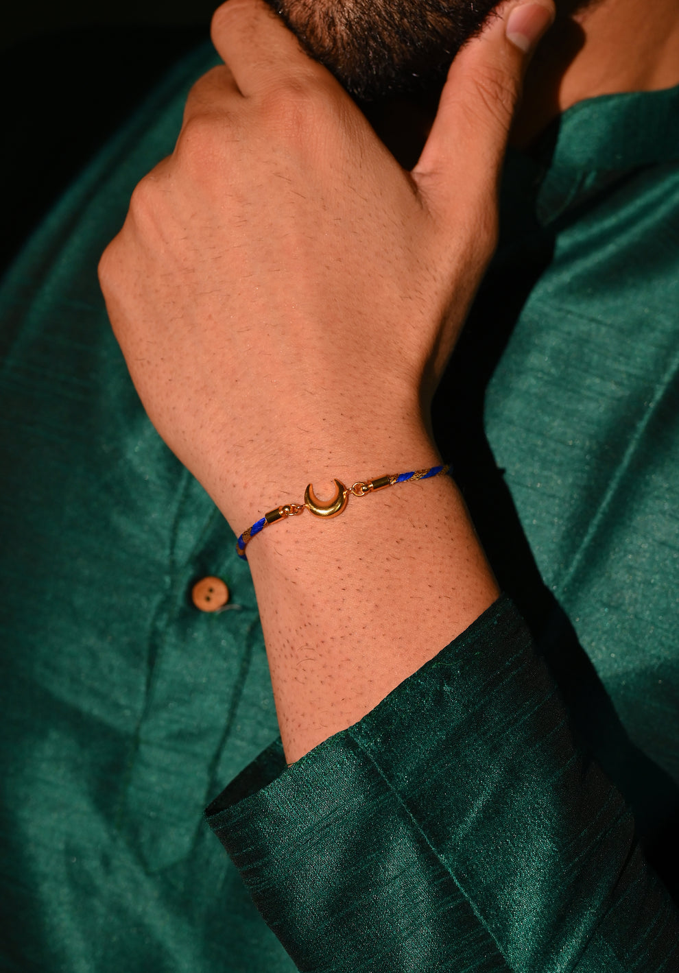 Chand Rakhi – Modern Premium Rakhi with Gold Detailing for Brother ...